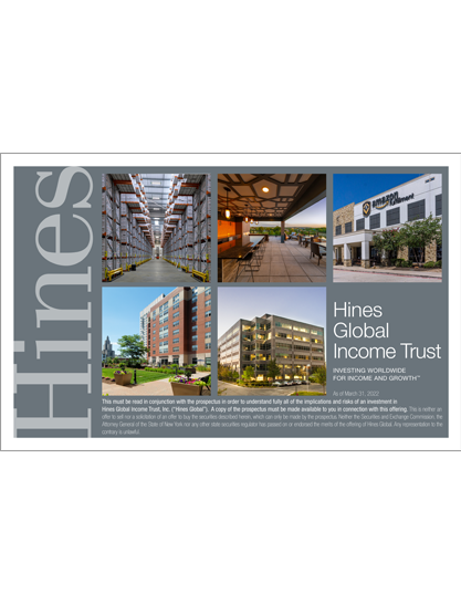 Literature | Hines Global Income Trust